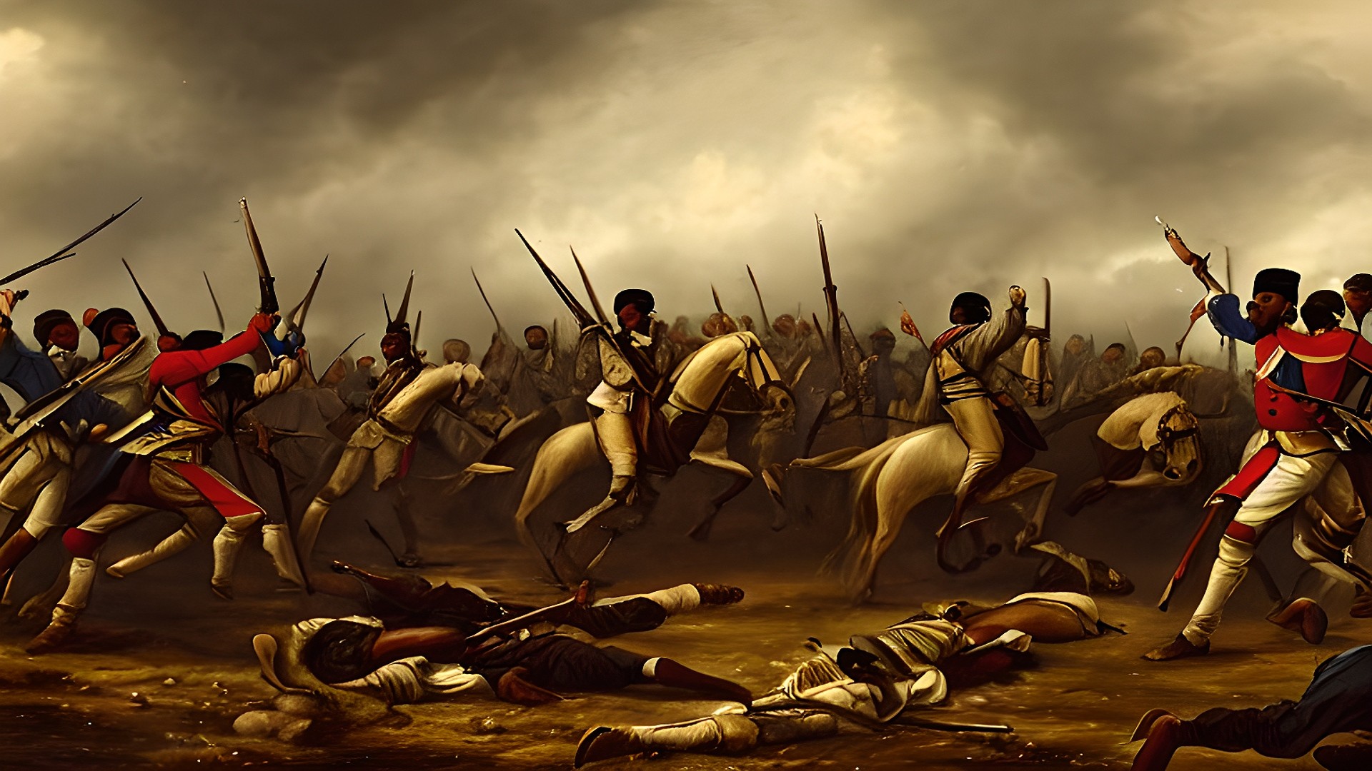 The Battle of Dulka Island - George Markham Porter 1885